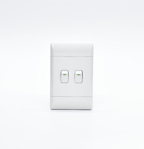 CBI 2 Lever 1 Way White PVC Switch - Always Superlative PTY LTD