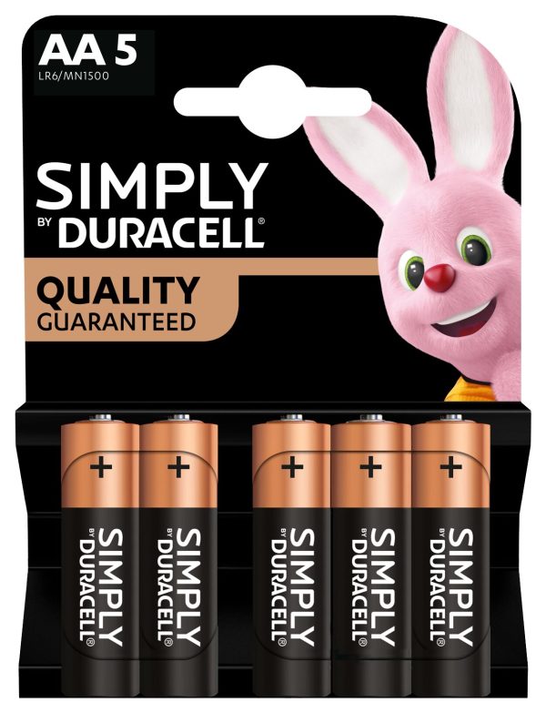 Duracell Simply 5 AA Batteries - Always Superlative PTY LTD